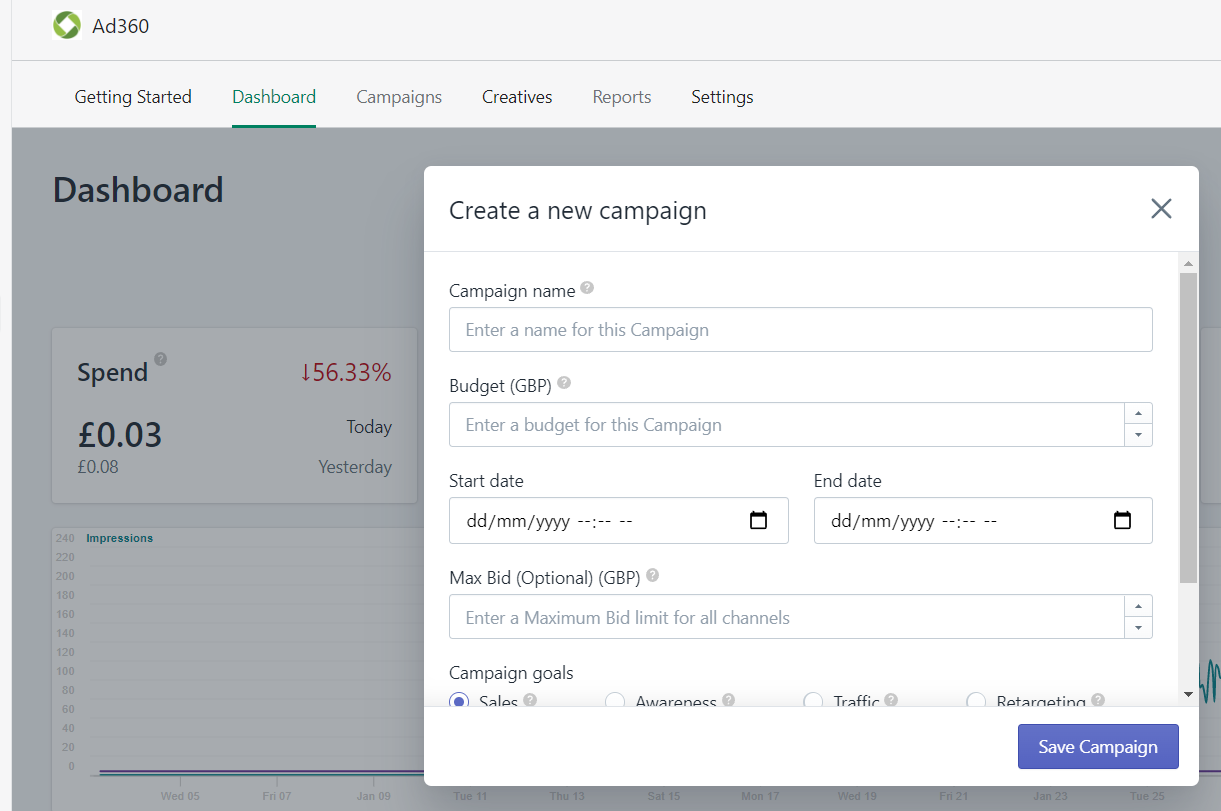 How to create a Campaign? - Ad360's blog